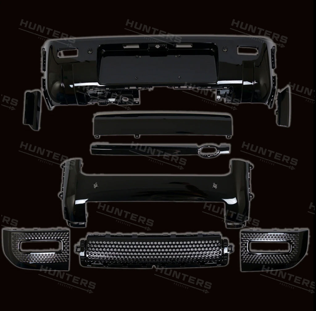 Front & Rear Gloss Black Bumper Pack – Hunters Prestige